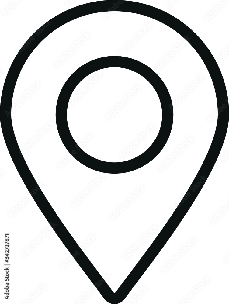 Symbole Location Tag icon of location dot - Vector Stock Vector | Adobe ...
