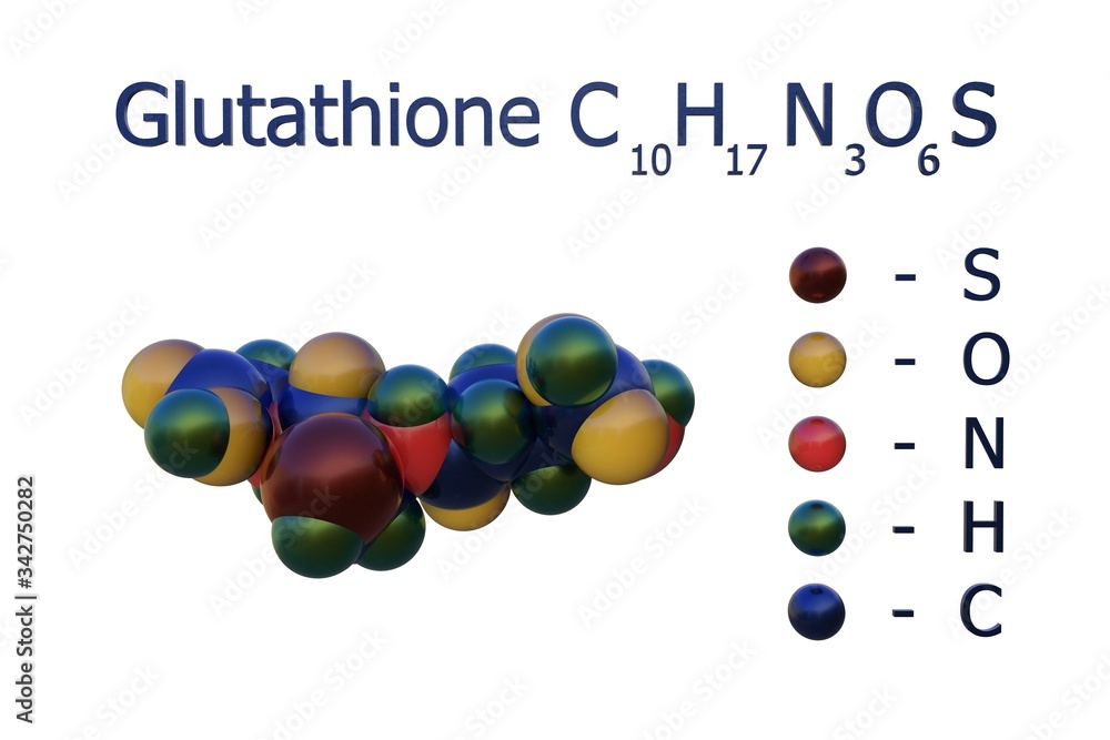 Structural chemical formula and space-filling molecular model of ...