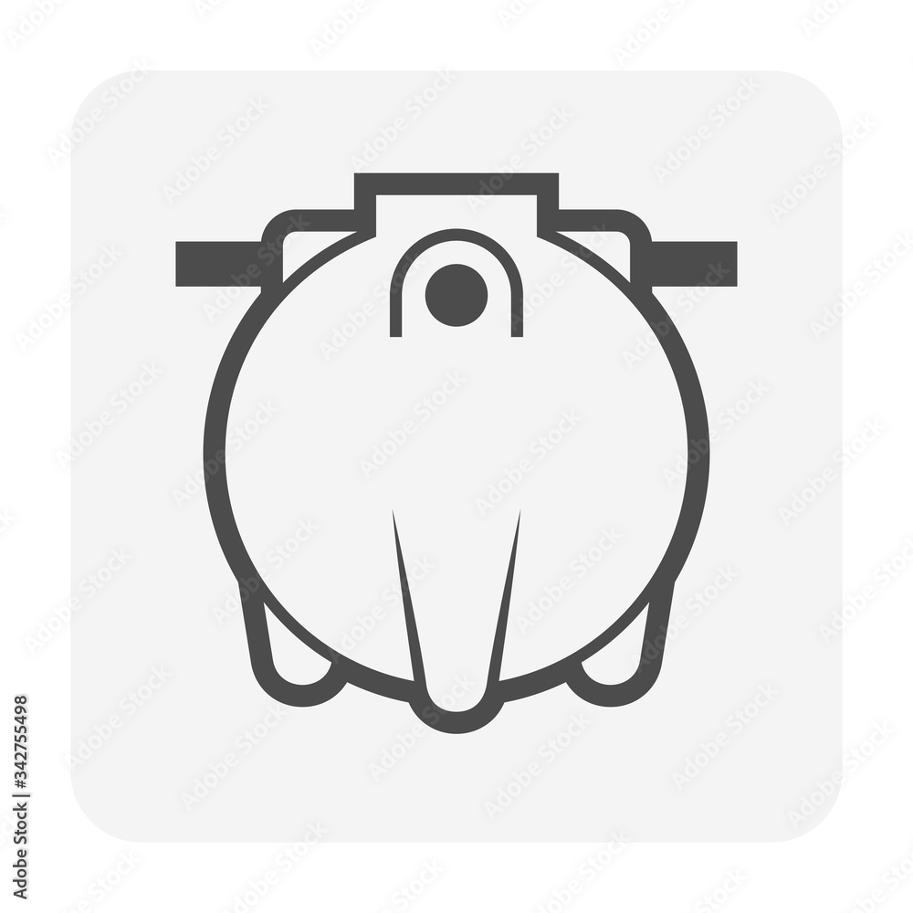 Septic tank vector icon. That sanitation equipment part of drainage ...