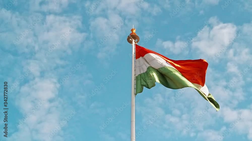 Chennai, India. Indian flag at Chennai Central railway station. Stock ...