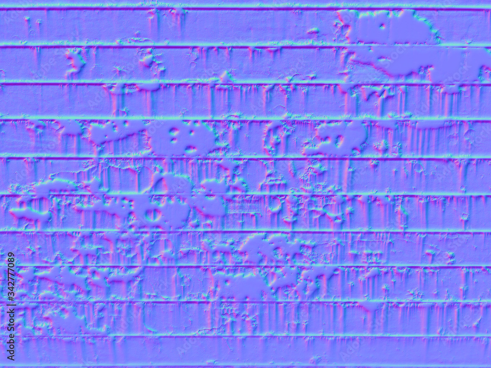 Normal map of an old metal shutter of a shop Stock Illustration | Adobe ...