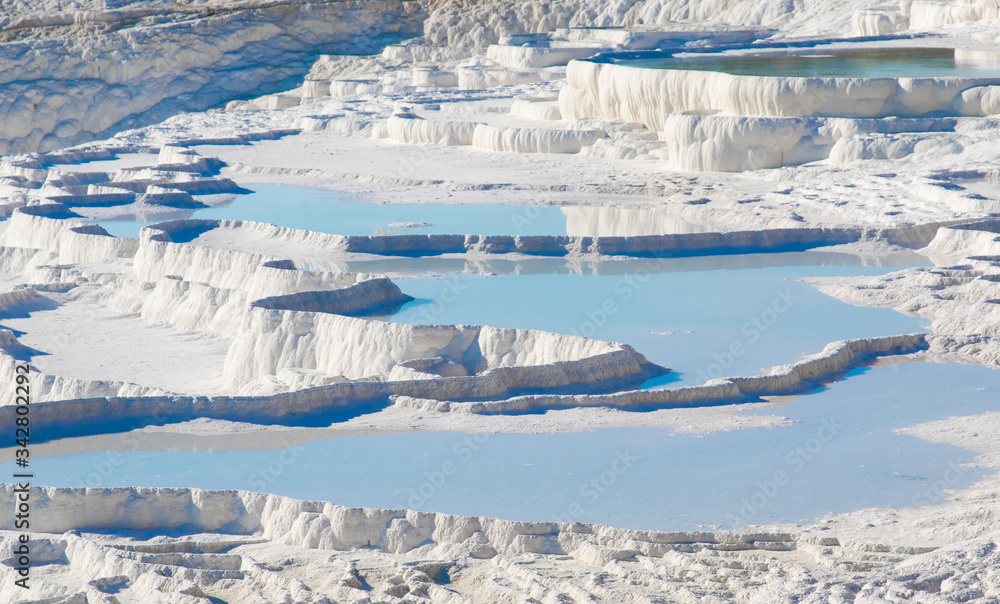 Pamukkale, Turkey - one of the most famous attractions of Turkey, and a ...