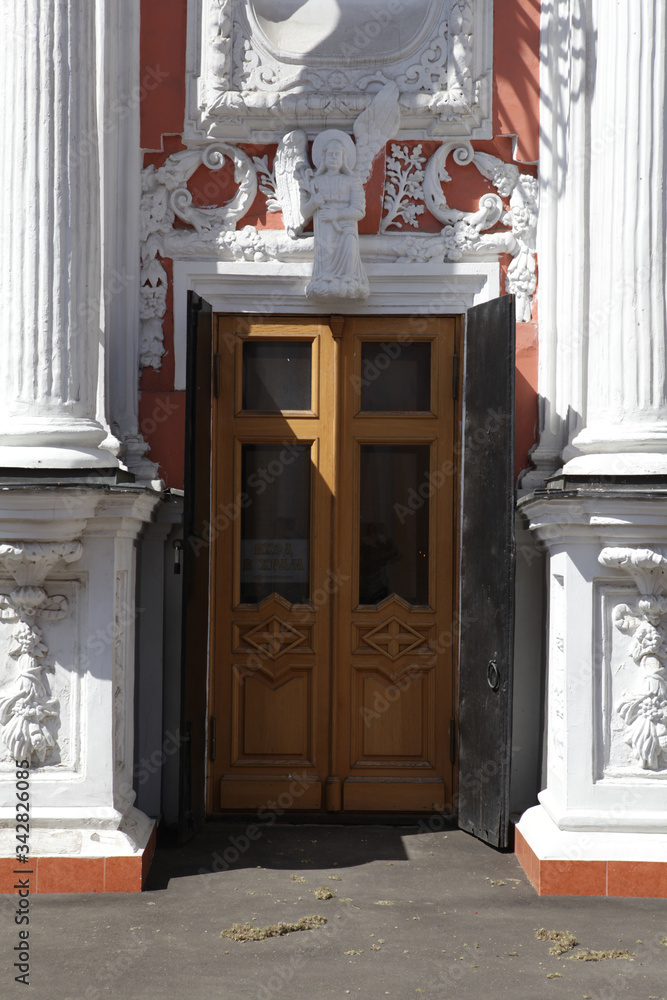 Door of Menshikov Tower or Orthodox Church of Archangel Gabriel at ...