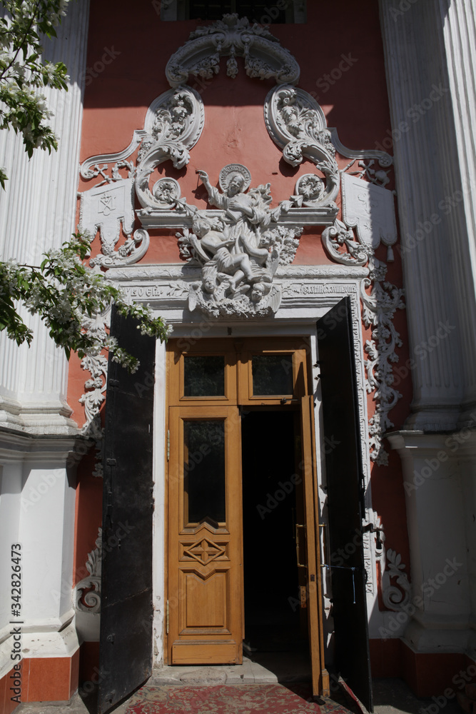 Door of Menshikov Tower or Orthodox Church of Archangel Gabriel at ...