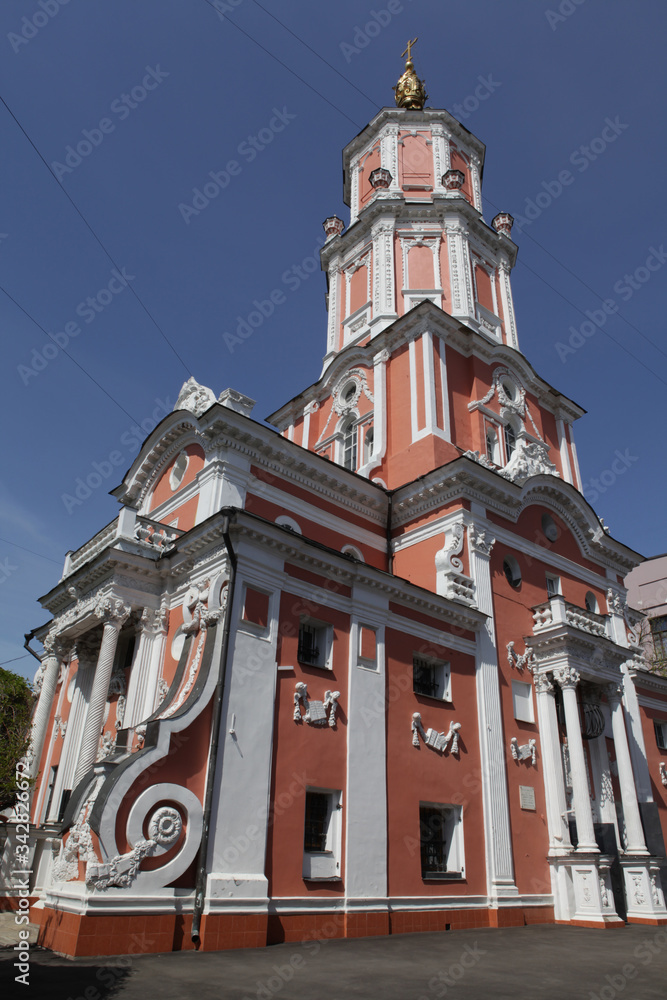Menshikov Tower or Orthodox Church of Archangel Gabriel at Chistye ...