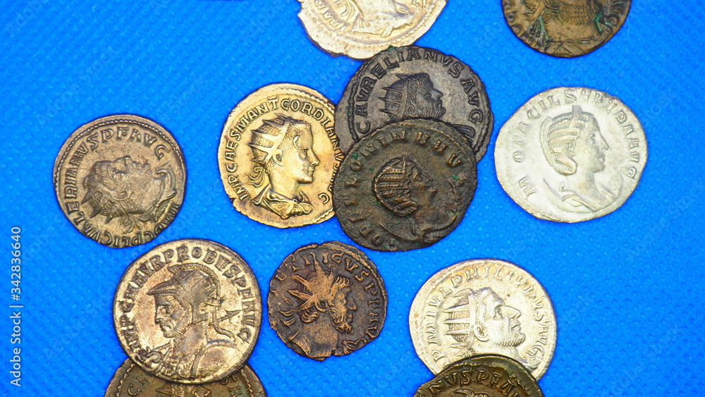 Numismática. Monedas de la Antigua Roma. Imperio Romano, Césares ...