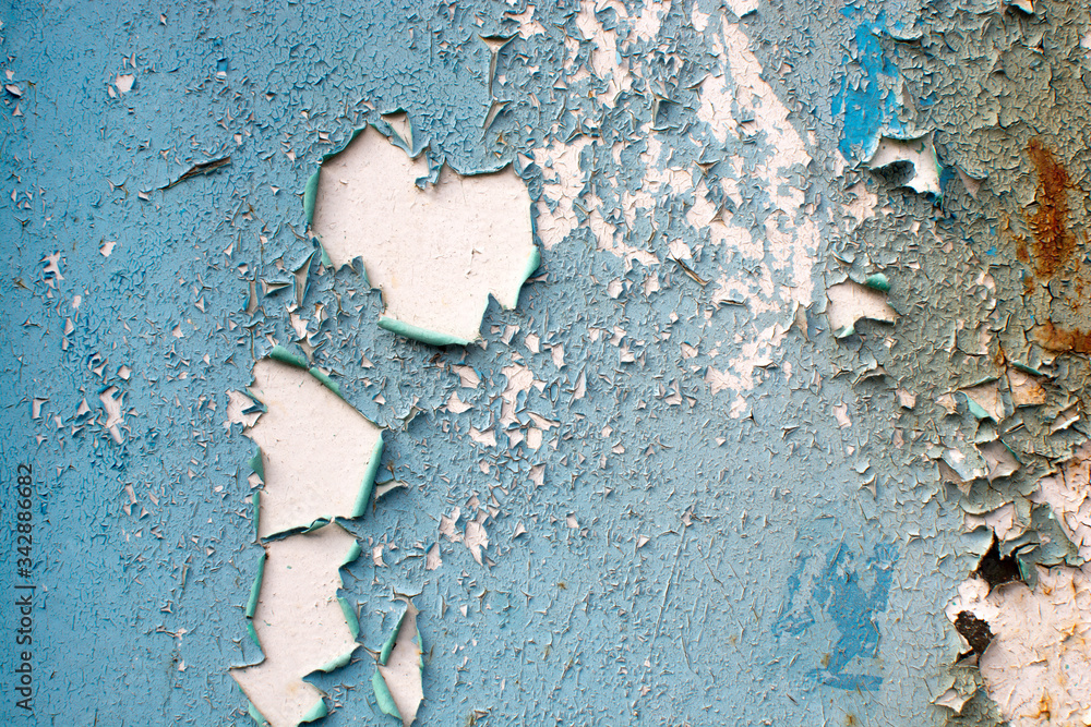 Fotka „Metal surface with detailed traces of corrosion, rust and ...