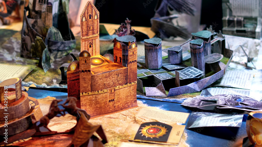 HBO authorized pop up map of Game of Thrones, Westeros, including The ...