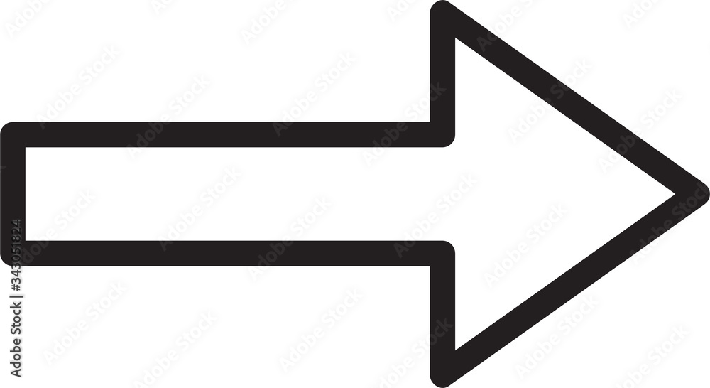 Right arrow black icon right arrow Flat icon right arrow Application ...