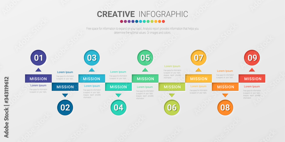Presentation business infographic template, Abstract infographics ...