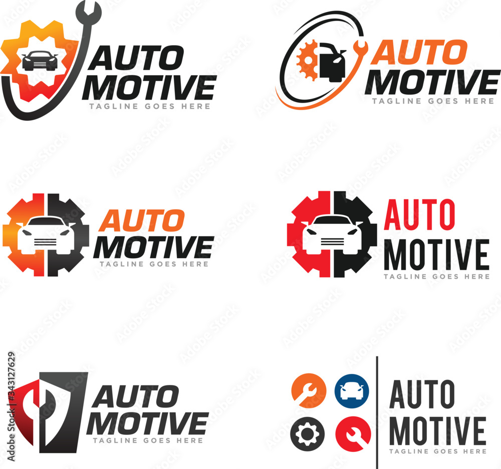 Car Service Logo Design Vector Stock Vector | Adobe Stock