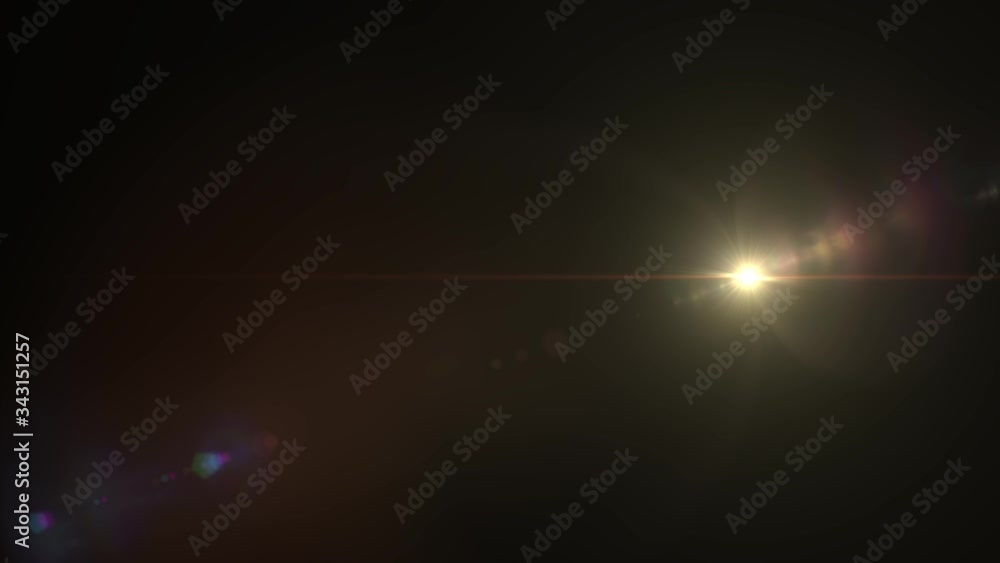 Optical lens flare effect, 4K Light Ray, high quality and realistic. a ...