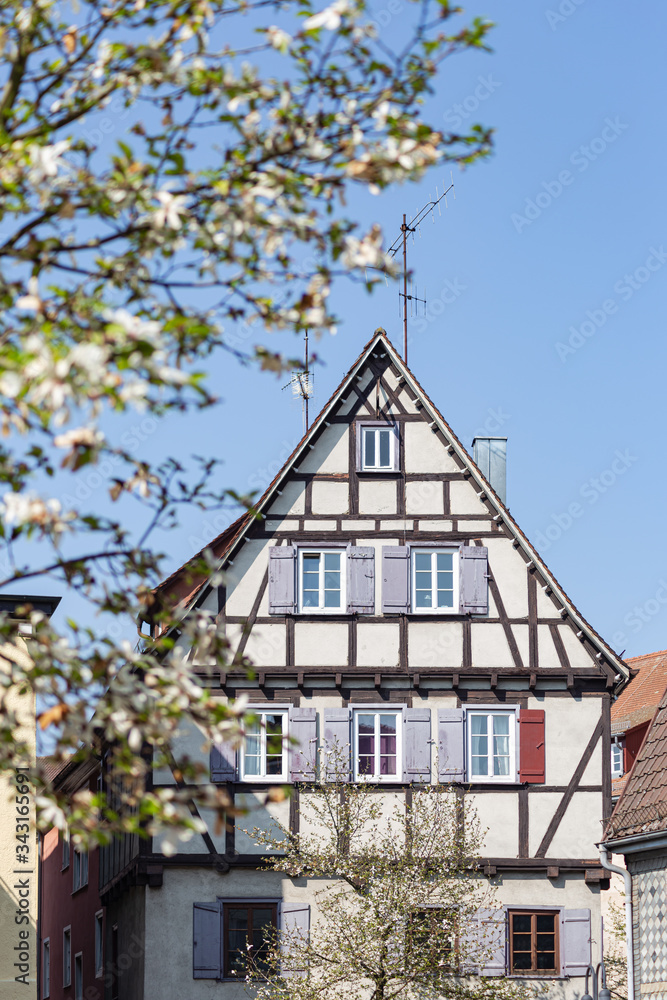 facades of historical framework buildings Stock Photo | Adobe Stock