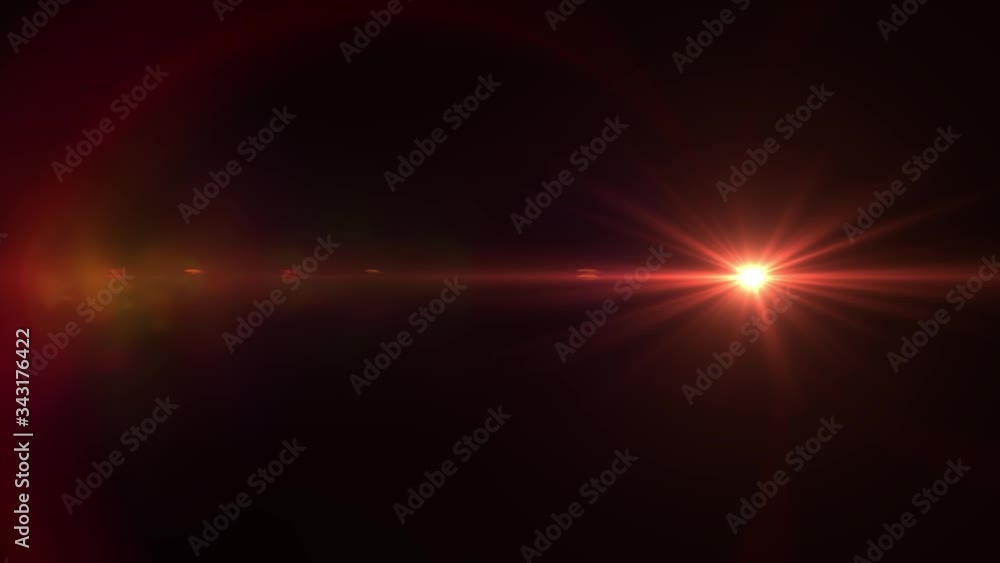 Optical lens flare effect, 4K Light Ray, high quality and realistic. a ...