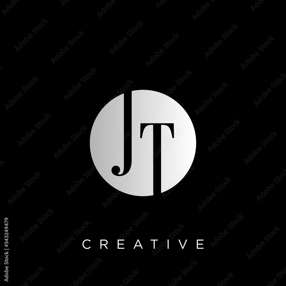 jt vector logo for company Stock Vector | Adobe Stock