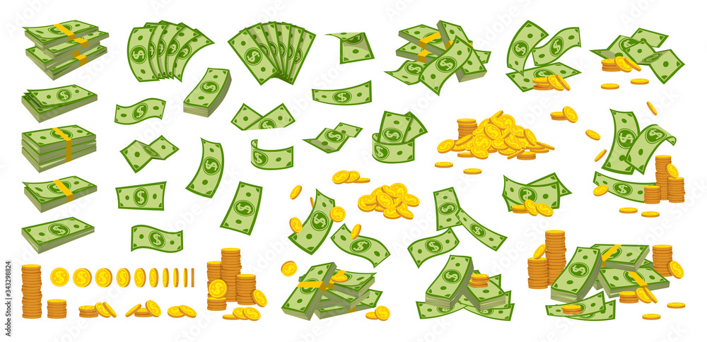 Money Pile Vector