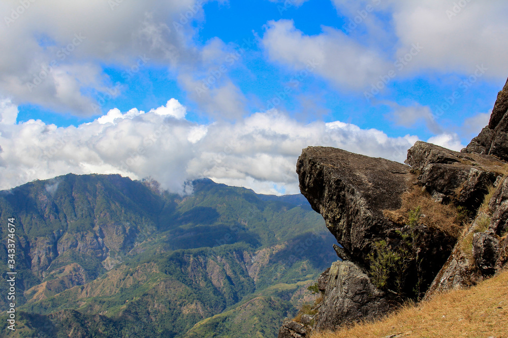 Mt. Ulap Eco-Trail in Itogon Benguet and Rock Formation. Philippines ...