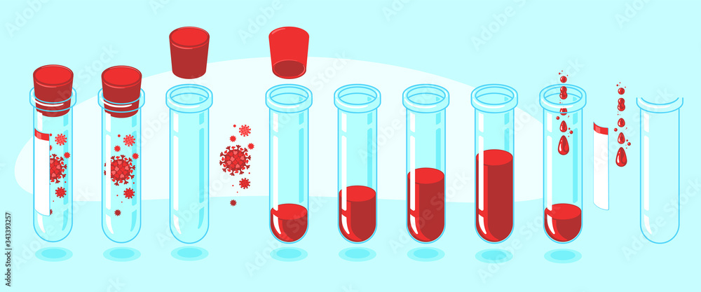 Test-tube character constructor. Cartoon test-tube creation mascot kit ...