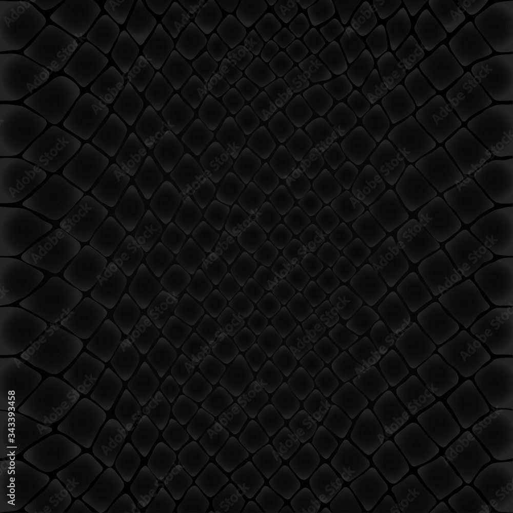 Stockvector Snake skin pattern. Black viper, drawing on the skin ...