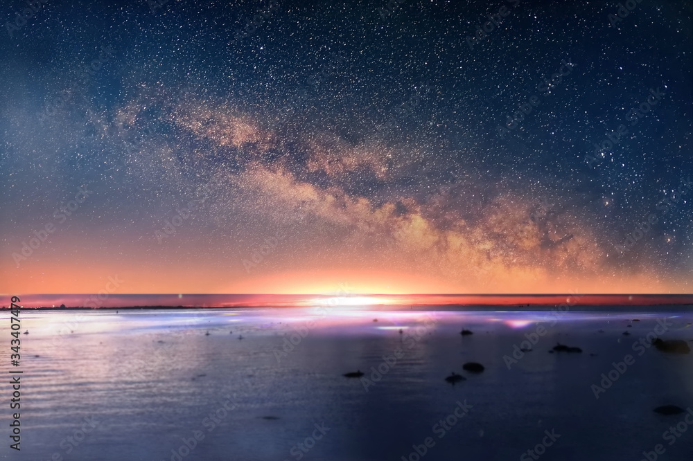 Ocean Night Sky