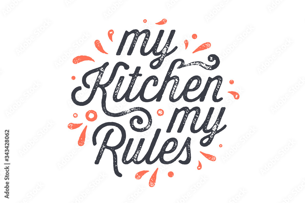 Kitchen poster. Kitchen wall decor, sign, quote. Poster for kitchen ...