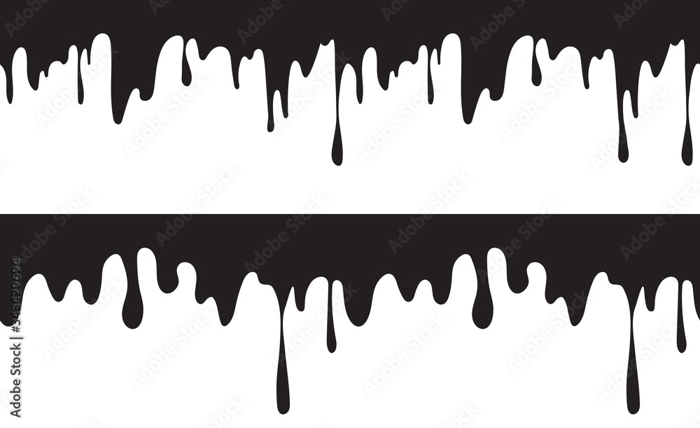 Paint Drips Silhouette