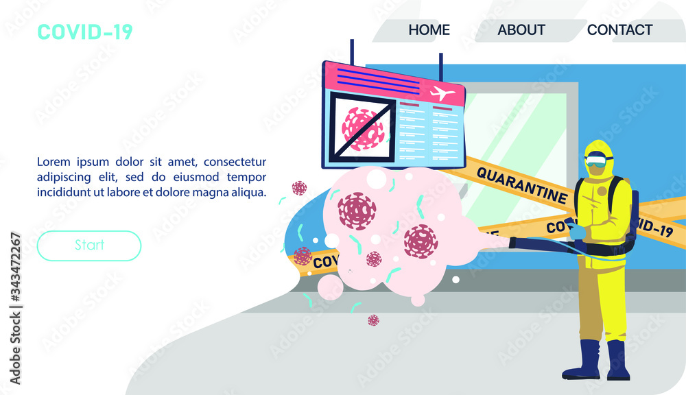 passenger health check and disinfectant spraying at the airport ...
