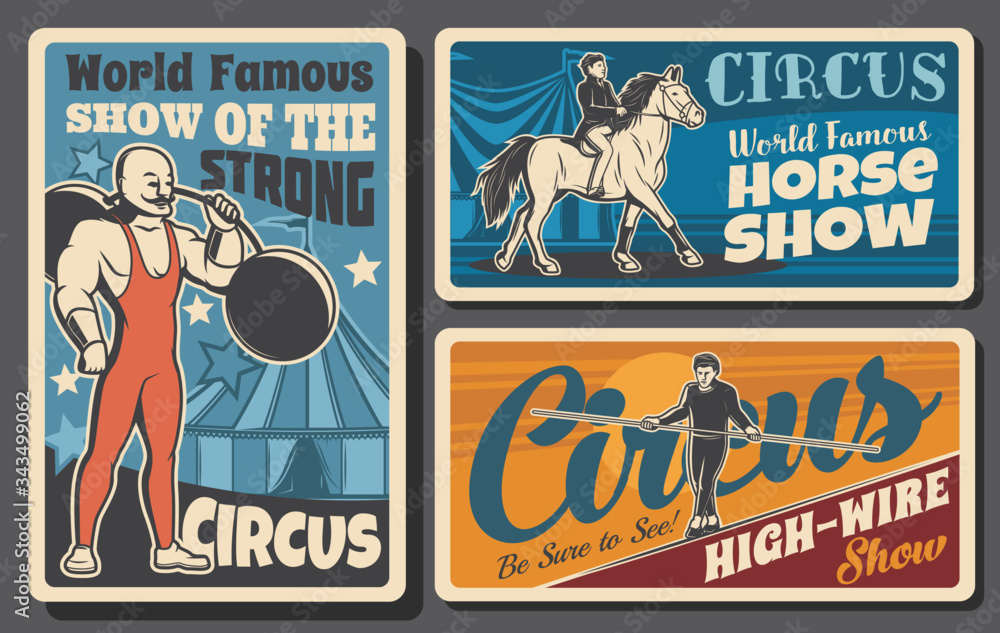 Vintage Strongman Poster