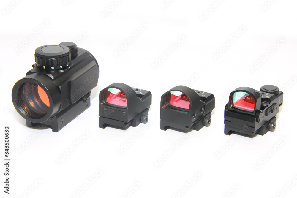 Collimator sight isolated on white background Stock Photo | Adobe Stock