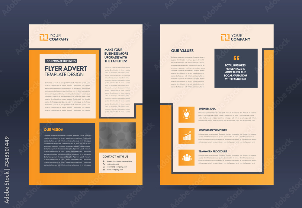 Corporate Business Flyer Design | Handout and leaflet design ...