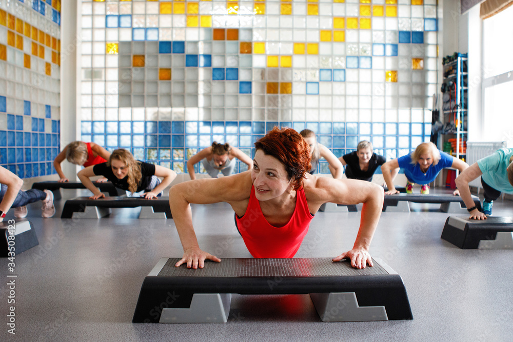 Women in fitness classes. Stock Photo | Adobe Stock