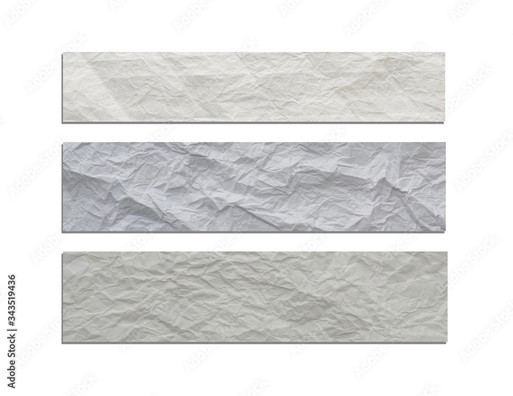 white and gray wide crumpled paper texture background. crush paper so ...