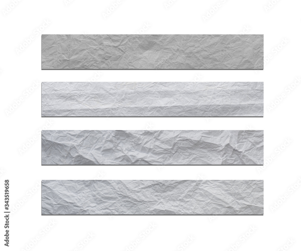 white and gray wide crumpled paper texture background. crush paper so ...