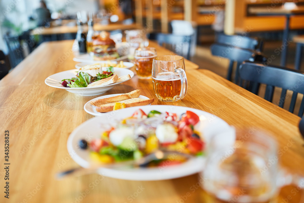 Various dishes on a table Stock Photo | Adobe Stock