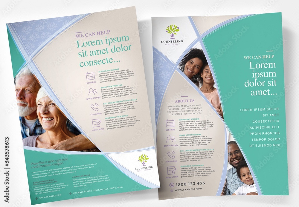 Multipurpose Poster Flyer Layout for Non Profit Commuity Groups Stock ...