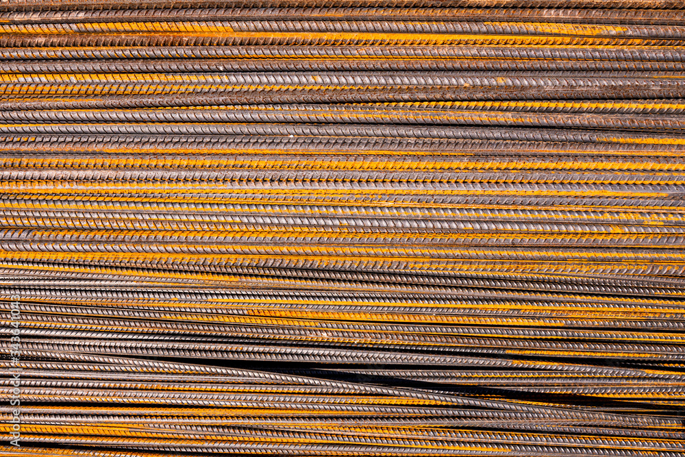 Iron bars metal rod construction and building, steel reinforcement bar ...