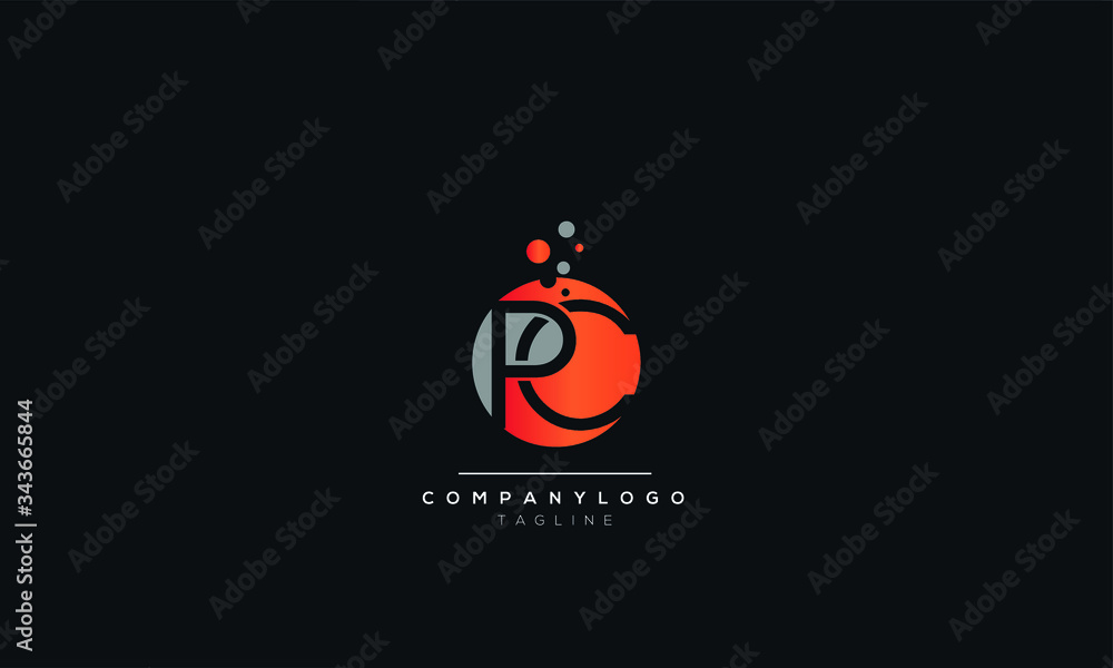 PC Letter Logo Design Icon Vector Symbol Stock Vector | Adobe Stock