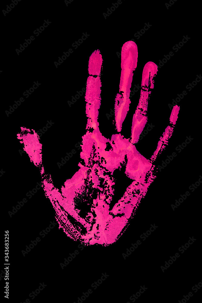 Pink Handprint