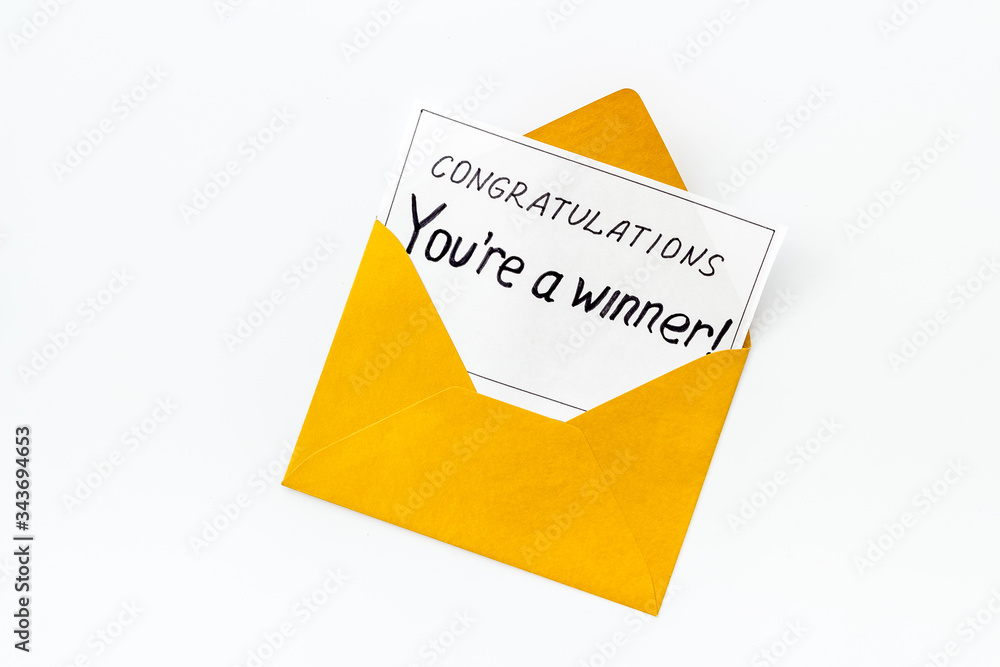 And The Winner Is Envelope