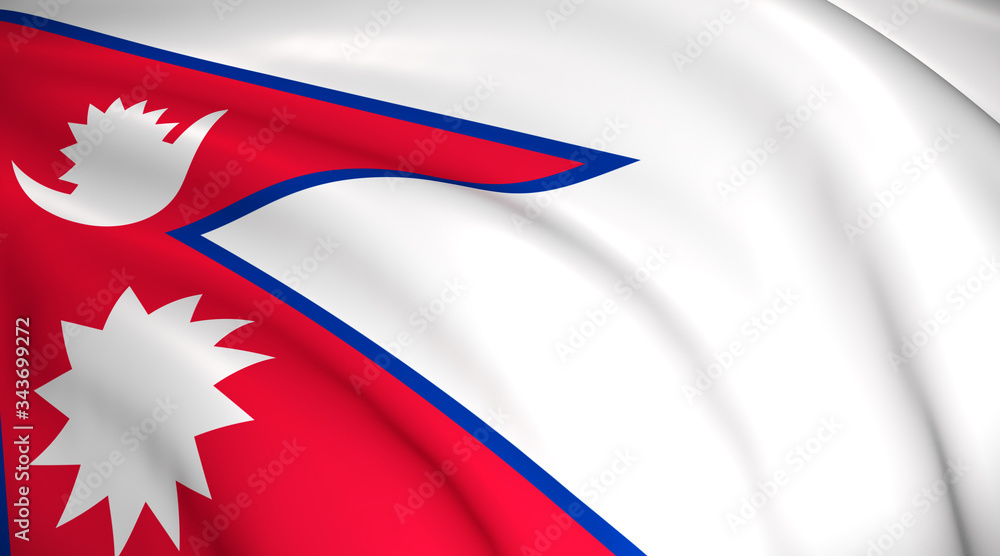 Waving Nepali Flag