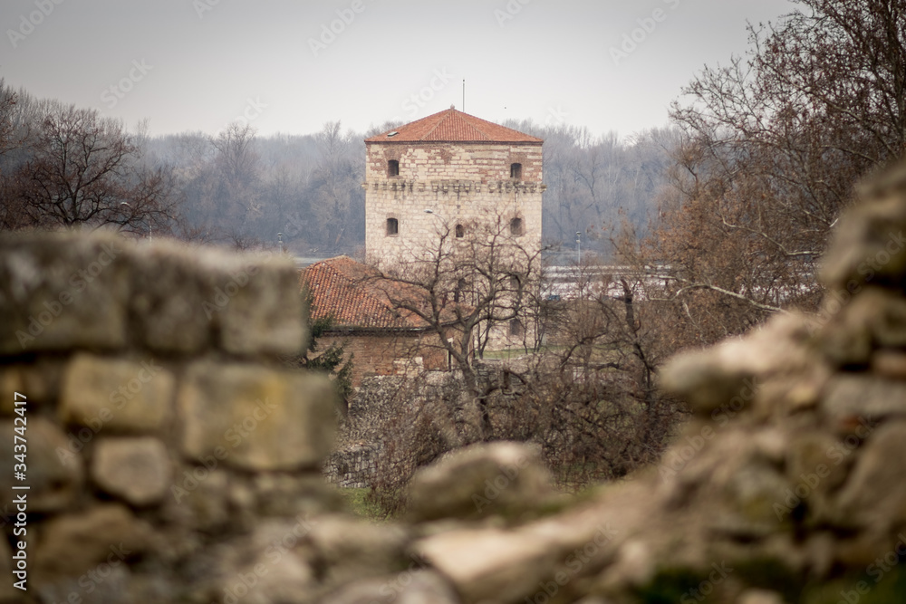 Historic Belgrade Fortress in Kalemegdan park in Belgrade, Serbia Stock ...