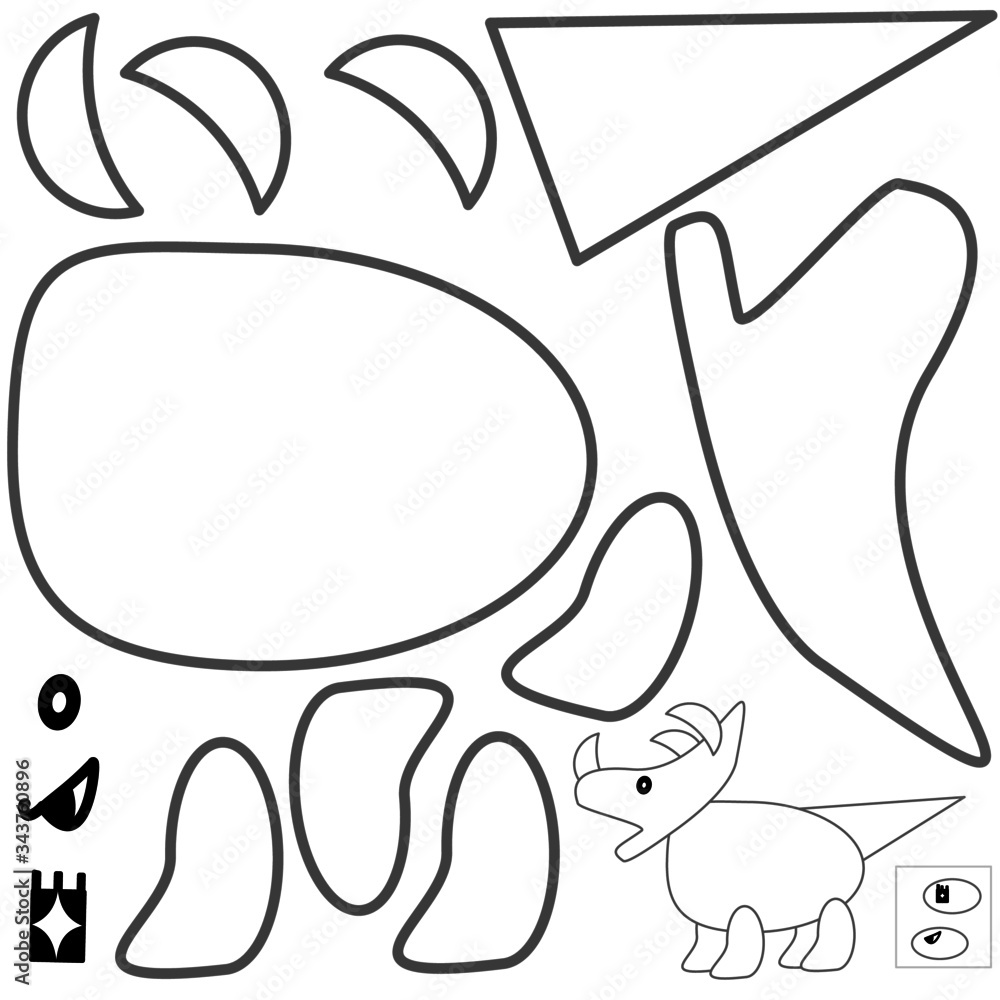 Horned Dinosaurs work book. ( Chasmosaurus, Agujaceratops ...