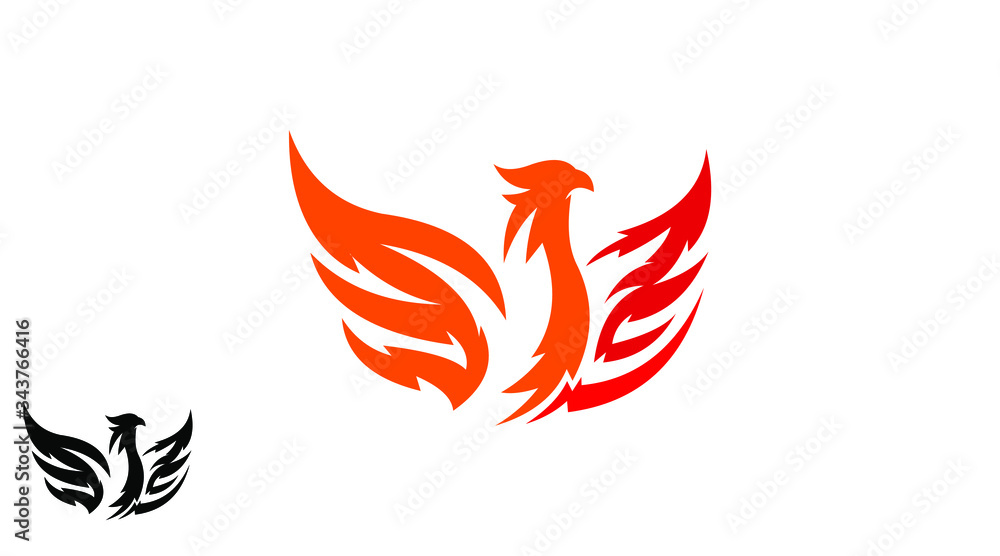 red phoenix logotype, amazing and great vector illustration Stock ...