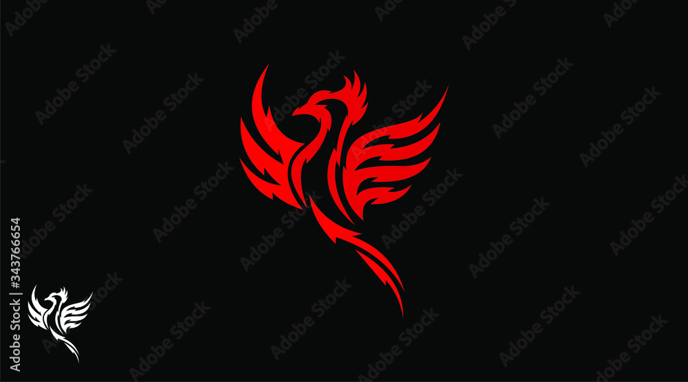 red phoenix logotype, amazing and great vector illustration Stock ...