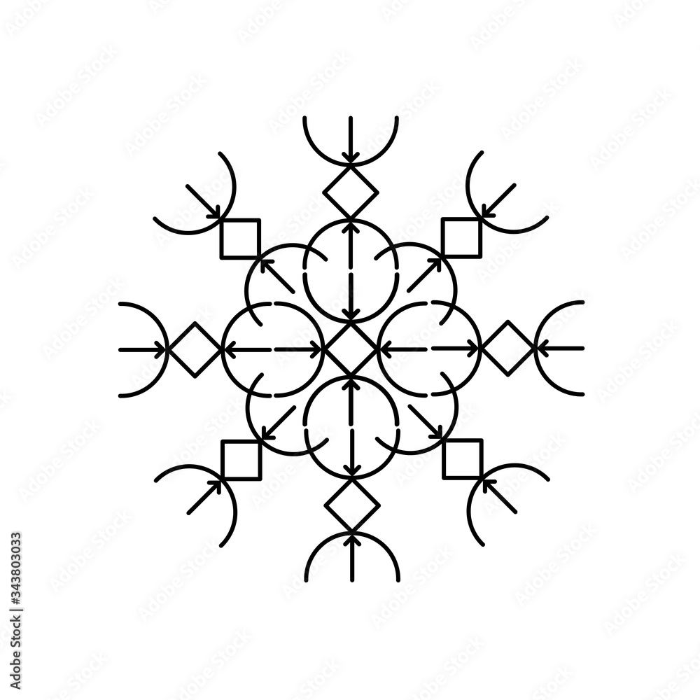 Magic Runic symbols. Sacred geometry, mandala. Medieval sign. Symbols ...
