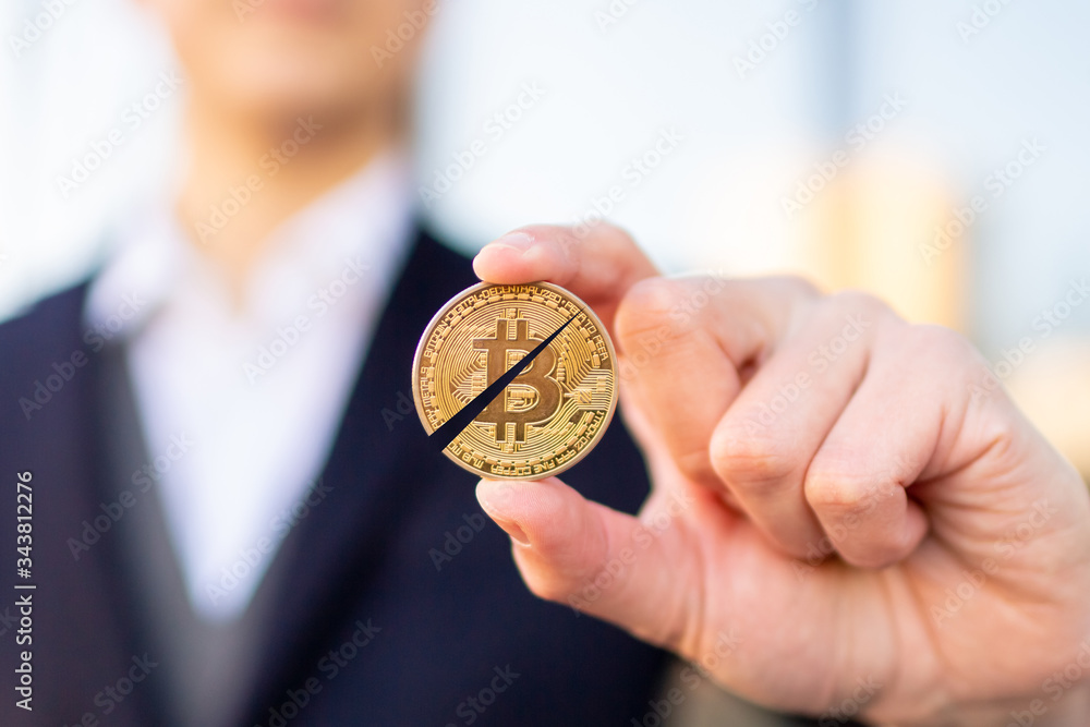 Bitcoin halving. Block reward gets cut in half every four years for ...