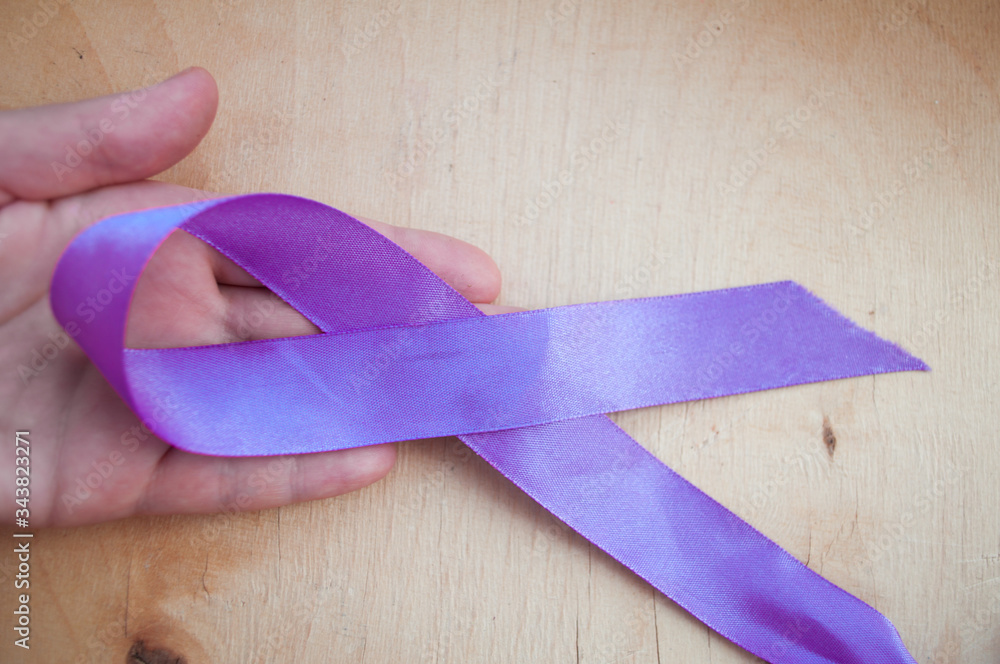 purple awareness ribbon. World Lupus Day. Autoimmune disease. World ...