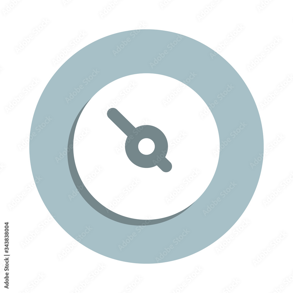 Laboratory, barometer badge icon. Simple glyph, flat vector of ...