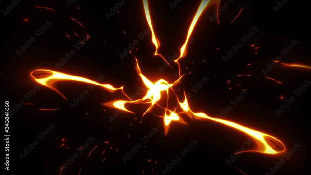 Comic Manga Plasma Explosion Energy Effect/ 4k animation of colorful ...