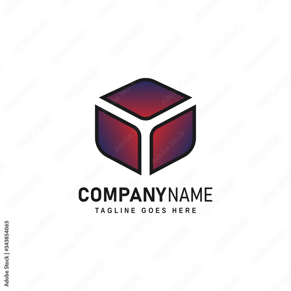 Cube logo template. Can be used for personal logo needs, company logos ...